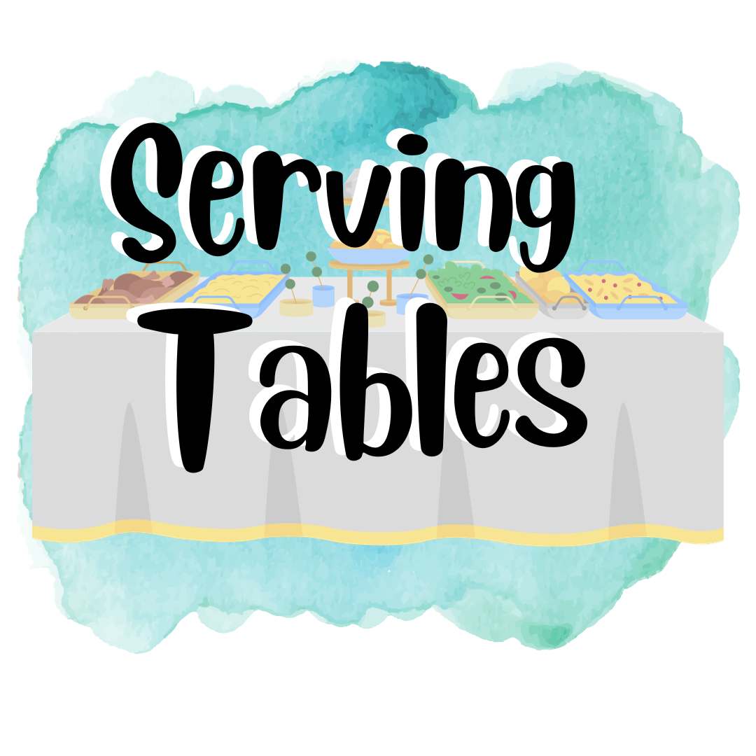 Wedding Reception Serving Tables Ideas - Forget Him Knot