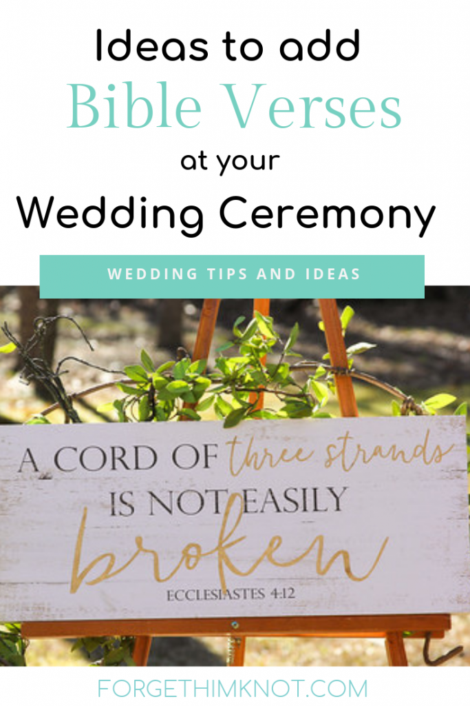 Christian Wedding Ideas to add Bible Verses at Your Ceremony - Forget ...