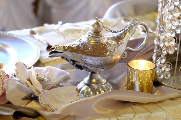 A Christian Wedding Ceremony with Disney Themed Decor - Forget Him Knot