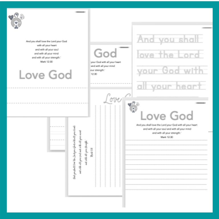 Kids Bible Memory Verse Bundles of Printables - Forget Him Knot