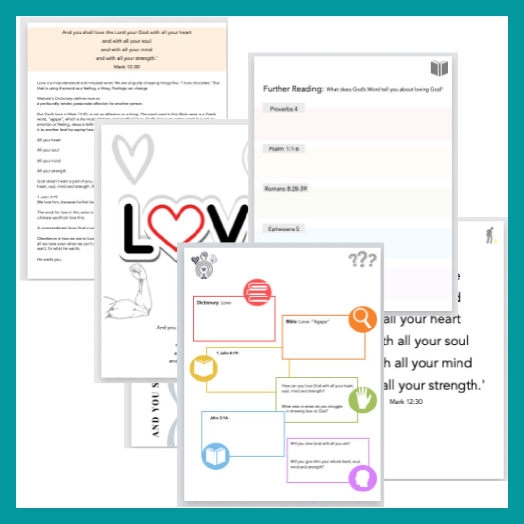 Kids Bible Memory Verse Bundles of Printables - Forget Him Knot