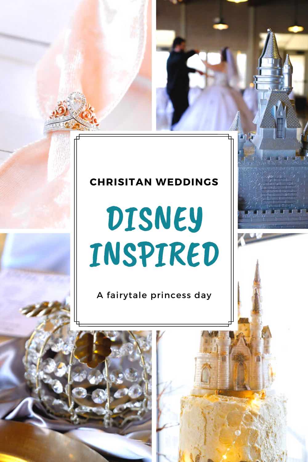 A Christian Wedding Ceremony with Disney Themed Decor - Forget Him Knot