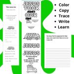 1 John 3:5 Bible Verse Coloring and Handwriting Printables- Primary ...
