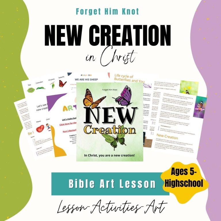 New Creation Bible Art Lesson - Forget Him Knot