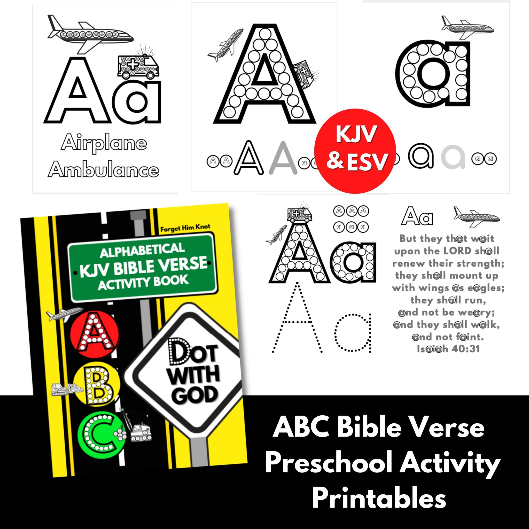 Kids Bible Verse Dot Marker Printables - Forget Him Knot