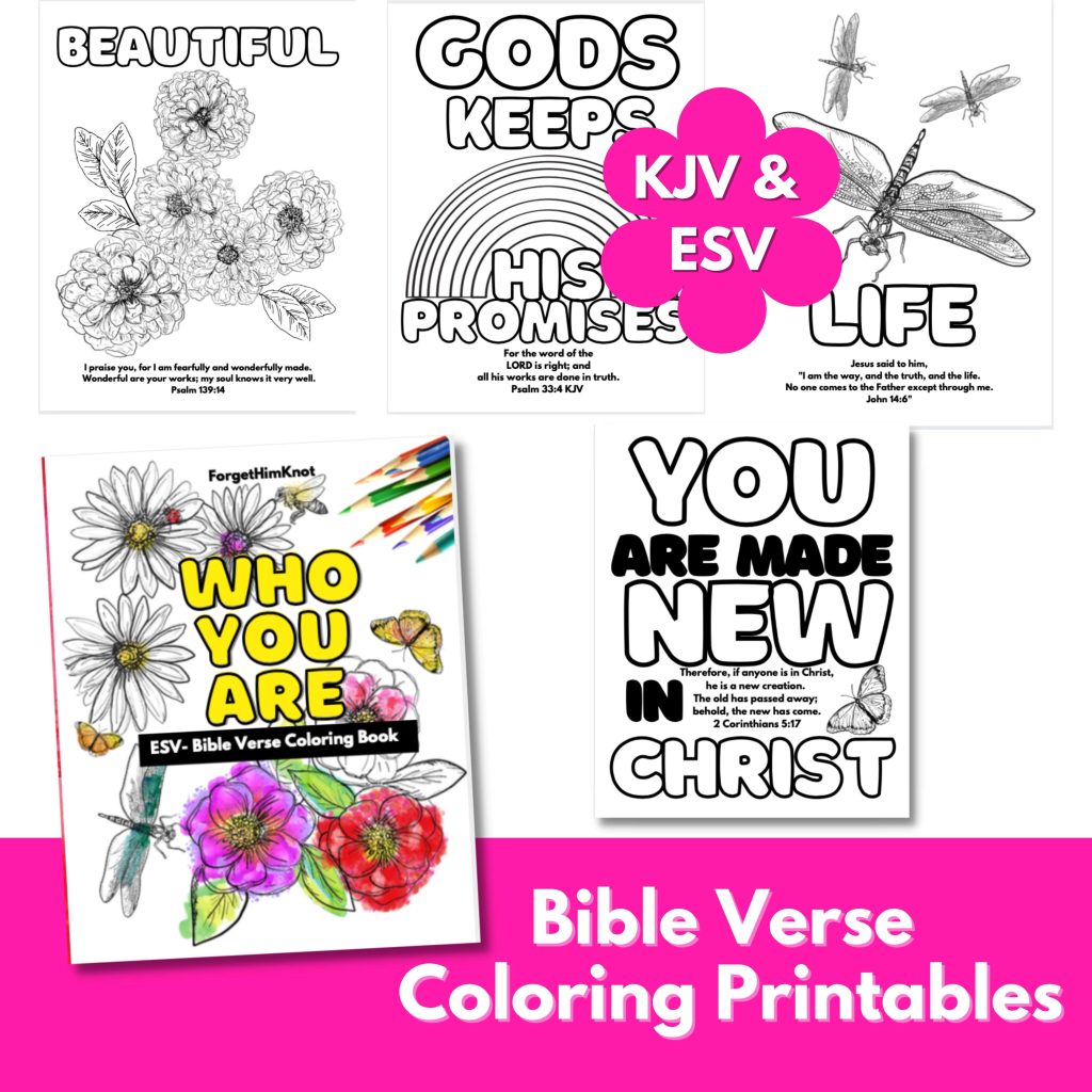 Bible Verse Printables for Kids - Forget Him Knot