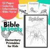 Insects Bible Verse Printables for Kids Elementary - Forget Him Knot