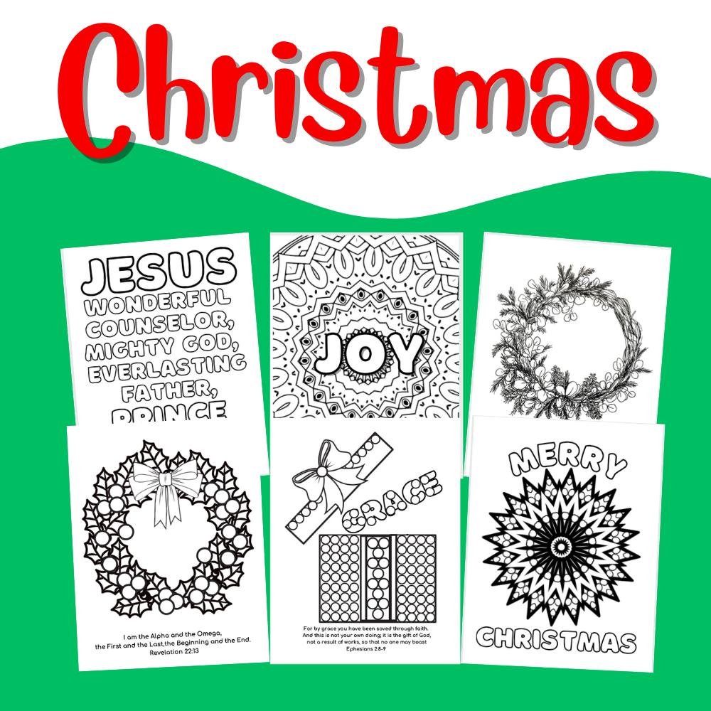 Kids Christmas Bible Verse Printables - Forget Him Knot