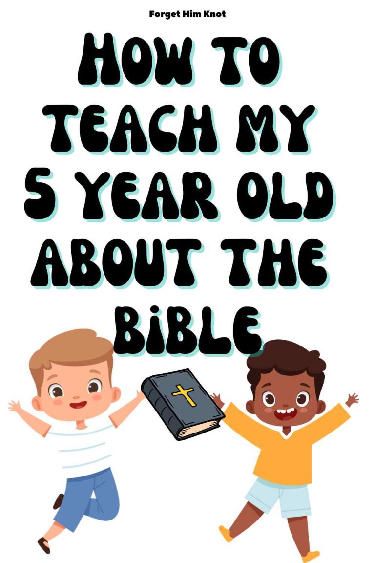 How to Explain the Bible to Kids - Forget Him Knot